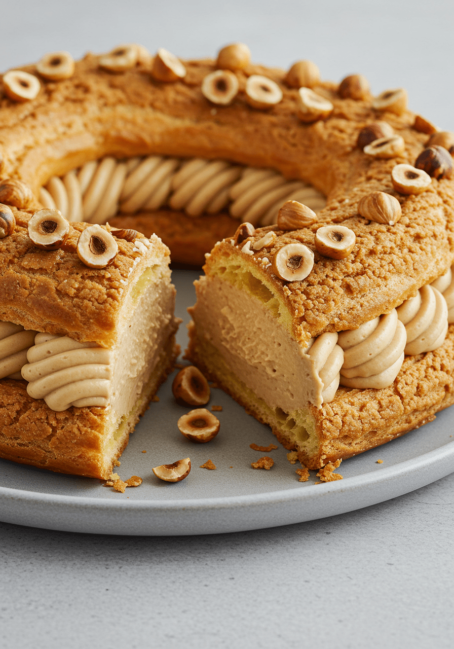 Paris-Brest à la Crème Pralinée et Croquant Noisette 🎂 - Serena Gourmet