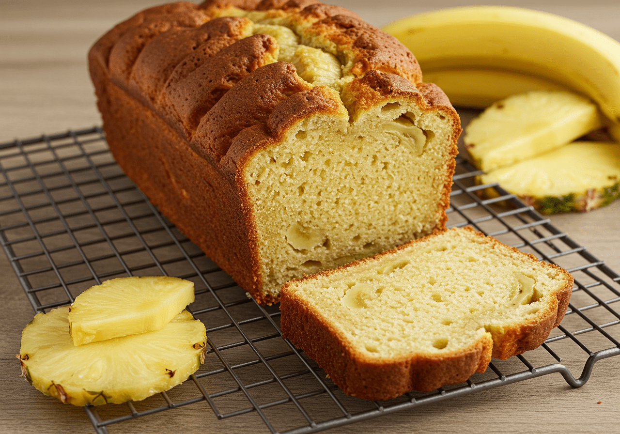 Pain Moelleux à l'Ananas et à la Banane - Serena Gourmet