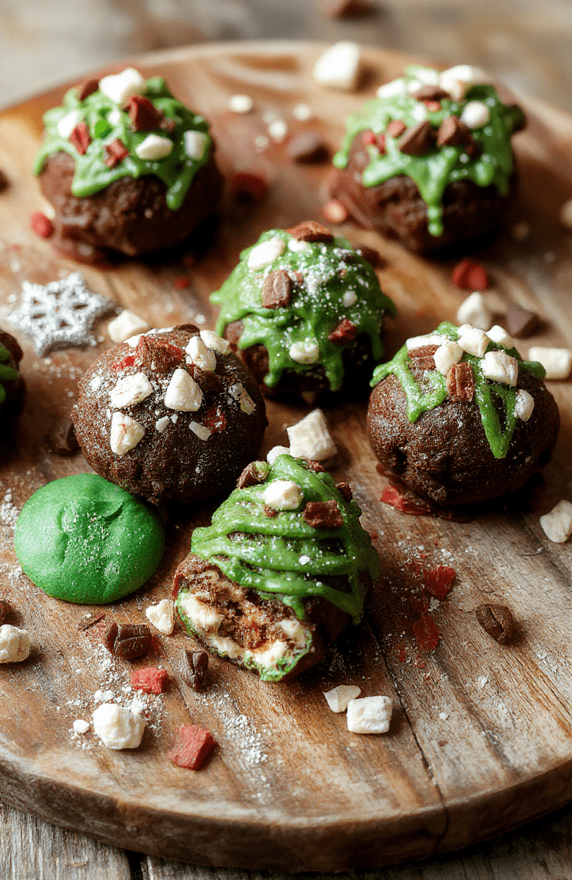Addictive Christmas Tree Cake Truffles No-Bake Holiday Treat - Serena ...