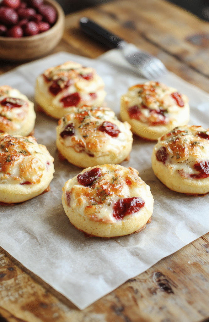 Easy Cranberry Brie Bites for Snack and Party Delight - Serena Gourmet